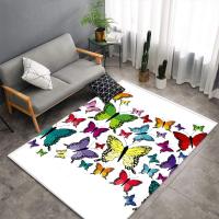 China Customizable Round Polyester Living Room Carpet 80x120cm Machine Washable Floor Mat for sale
