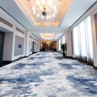 China 100% Polyester Fiber Walkway Carpet 8mm Thickness Hotel Office Floor Mat Custom Size for sale
