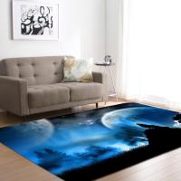 China Custom Polyester Round Carpet 100% Machine Washable Floor Mat for Living Room Bedroom for sale