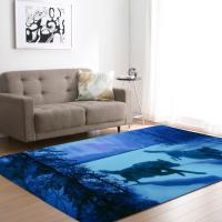 China Custom Polyester Round Carpet 100% Machine Washable Floor Mat for Living Room Bedroom for sale
