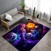 China Custom Polyester Round Carpet 100% Machine Washable Floor Mat for Living Room Bedroom for sale