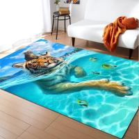 China Custom Polyester Round Carpet 100% Machine Washable Floor Mat for Living Room Bedroom for sale