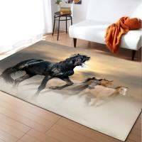 China Custom Polyester Round Carpet 100% Machine Washable Floor Mat for Living Room Bedroom for sale