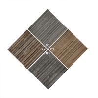 China Commercial Block Stripe Floor Mat 50x50cm Polyester Carpet for Hotel Conference Room for sale