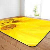 China Round Polyester Living Room Carpet 80x120cm Custom Size Commercial Restaurant Floor Mat for sale