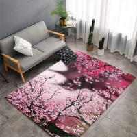 China Round Polyester Living Room Carpet 80x120cm Custom Size Commercial Restaurant Floor Mat for sale