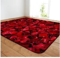 China Round Polyester Living Room Carpet 80x120cm Custom Size Commercial Restaurant Floor Mat for sale