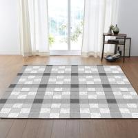 China Custom Round Polyester Fiber Living Room Rug 100% Machine Washable 160x230cm for sale