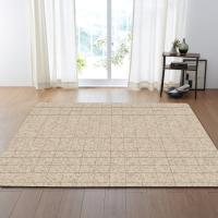 China Custom Round Polyester Fiber Living Room Rug 100% Machine Washable 160x230cm for sale