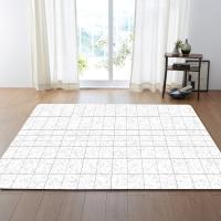 China Custom Round Polyester Fiber Living Room Rug 100% Machine Washable 160x230cm for sale