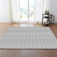 China Custom Round Polyester Fiber Living Room Rug 100% Machine Washable 160x230cm for sale