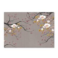 China 99x152cm Washable Flower Pattern Polyester Dining Room Rug Floor Mat Carpet for sale