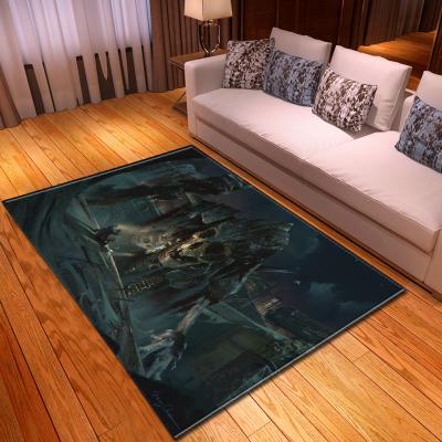 China Custom Round Polyester Carpet 100% Polyester Living Room Bedroom Floor Mat Machine Washable for sale