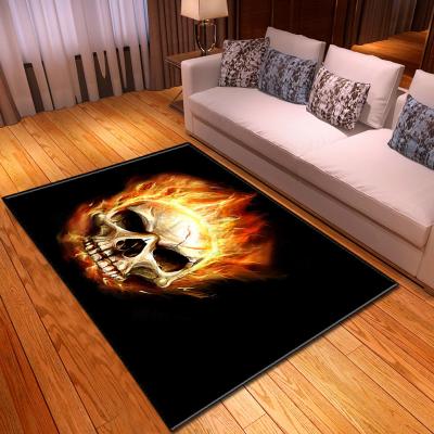 China Custom Polyester Fiber Round Carpet Soft Living Room Bedroom Floor Mat 150x210cm for sale