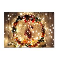China Customized Round Christmas Living Room Carpet 100% Polyester Machine Washable Rug for sale