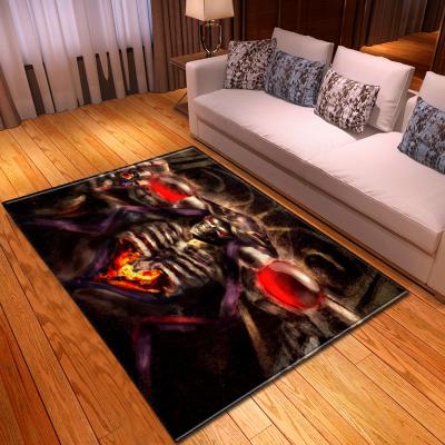 China Custom Round Polyester Floor Carpet 100% Polyester Machine Washable for Living Room Bedroom Christmas Decoration for sale