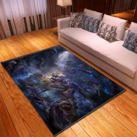 China Custom Round Polyester Floor Carpet 100% Polyester Machine Washable for Living Room Bedroom Christmas Decoration for sale