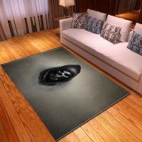 China Custom Round Polyester Floor Carpet 100% Polyester Machine Washable for Living Room Bedroom Christmas Decoration for sale