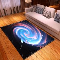 China Customizable Round Polyester Area Rug Machine Washable Non Skid 150x210cm for sale