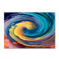 China Customizable Round Polyester Area Rug Machine Washable Non Skid 150x210cm for sale