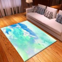 China Custom Square Polyester Non-Slip Living Room Carpet Bedroom Floor Mat 150x210cm for sale