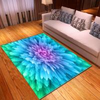China Custom Square Polyester Non-Slip Living Room Carpet Bedroom Floor Mat 150x210cm for sale