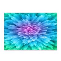 China Custom Square Polyester Non-Slip Living Room Carpet Bedroom Floor Mat 150x210cm for sale