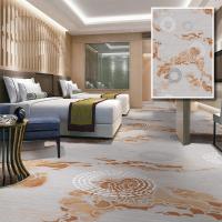 China Customizable 50x50cm Polypropylene Commercial Floor Mat for Hotel Office Baroque Style Carpet for sale