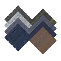 China Exhibition Hall commercial office carpet Simple Stripes Modern Square Patchwork Carpet for sale