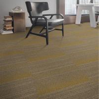 China Exhibition Hall commercial office carpet Simple Stripes Modern Square Patchwork Carpet for sale
