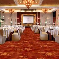 China Chinese Style Hotel Ballroom Carpet 4m Width Polypropylene Machine Made Jacquard Velvet for sale