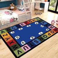 China Customizable Crystal Velvet Children Playroom Rug Parking Lot Mat 100x160cm for sale