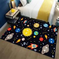 China Customizable Crystal Velvet Children Playroom Rug Parking Lot Mat 100x160cm for sale