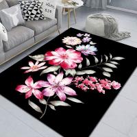 China Customizable Crystal Velvet Area Rug 40x60cm Polyester Living Room Carpet Machine Washable for sale
