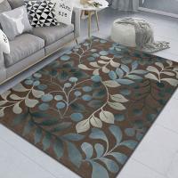 China Customizable Crystal Velvet Area Rug 40x60cm Polyester Living Room Carpet Machine Washable for sale