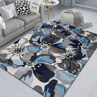 China Customizable Crystal Velvet Area Rug 40x60cm Polyester Living Room Carpet Machine Washable for sale