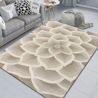 China Customizable Crystal Velvet Area Rug 40x60cm Polyester Living Room Carpet Machine Washable for sale