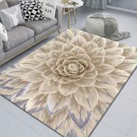 China Customizable Crystal Velvet Area Rug 40x60cm Polyester Living Room Carpet Machine Washable for sale