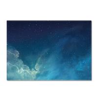 China Customizable 3D Printed Starry Sky Round Floor Mat 100% Polyester Machine Washable Area Rug for sale