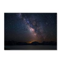 China Customizable 3D Printed Starry Sky Round Floor Mat 100% Polyester Machine Washable Area Rug for sale