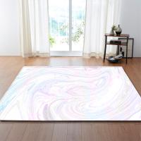 China Customizable Polyester Marble Living Room Carpet Machine Washable Area Rug 99x152cm for sale