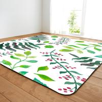 China Customizable 100% Polyester Painted Flower Round Carpet 6x9 Rug for Living Room Bedroom Dining Table for sale
