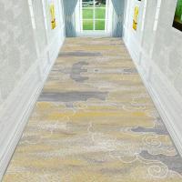 China 3D Printing Hotel Corridor Commercial Floor Mat 1.6m x 50m Polyester Fiber Long Hallway Runner for sale