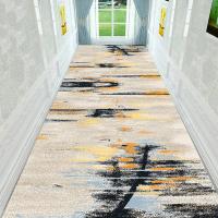 China 3D Printing Hotel Corridor Commercial Floor Mat 1.6m x 50m Polyester Fiber Long Hallway Runner for sale