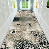 China 3D Printing Hotel Corridor Commercial Floor Mat 1.6m x 50m Polyester Fiber Long Hallway Runner for sale
