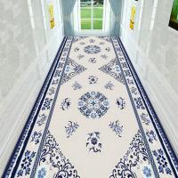 China 3D Printing Hotel Corridor Commercial Floor Mat 1.6m x 50m Polyester Fiber Long Hallway Runner for sale