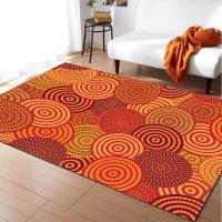 China Customizable Polyester Square Floor Mat 121.9x160.0cm for Living Room Bedroom for sale