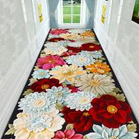 China 3D Printed Polyester Commercial Floor Mat 2m x 50m Hotel Corridor Carpet Runner for sale