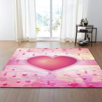 China Custom Round Polyester Area Rug 5x7 Anti Slip Machine Washable Floor Mat for Living Room Bedroom for sale