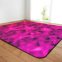 China Customizable Polyester Round Floor Mat Machine Washable Living Room Dining Room Carpet 99x152cm for sale